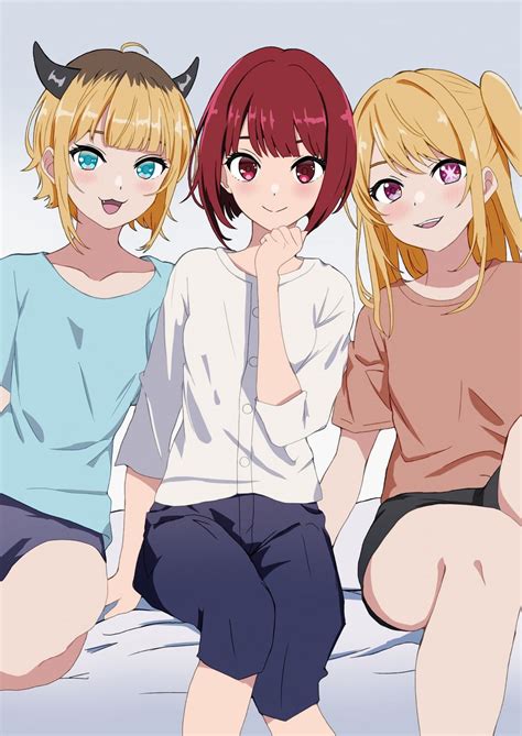 Arima Kana Hoshino Ruby And Memcho Oshi No Ko Drawn By Kinomiki