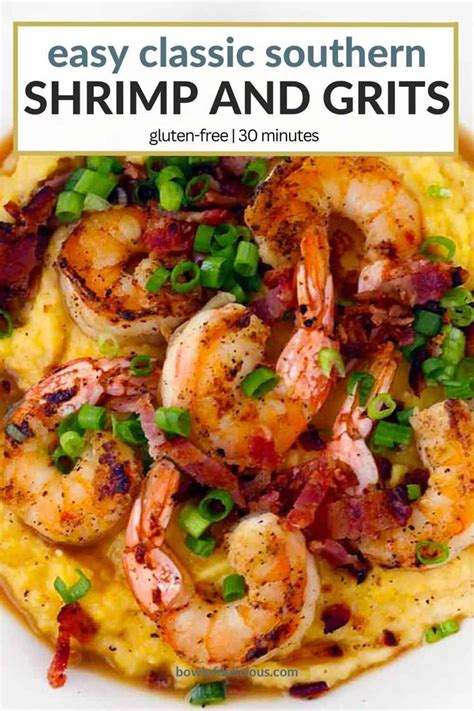 Easy Shrimp And Grits Bowl Of Delicious Recipe In 2024 Easy