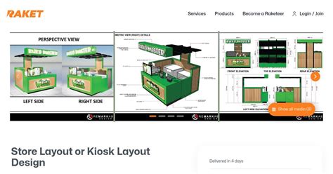 Store Layout Or Kiosk Layout Design By M Manalad Raket Ph