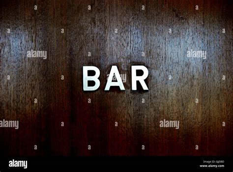 Sign Signal Bar Stock Photo Alamy