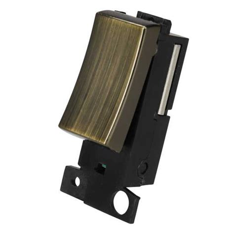 Enerj Eco Range Wireless Grid Switch Click Minigrid Style Antique Brass