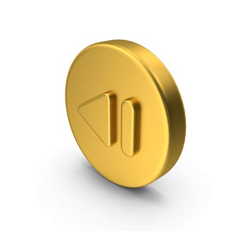 Gold Icon Skip Step Back Button Png Images And Psds For Download