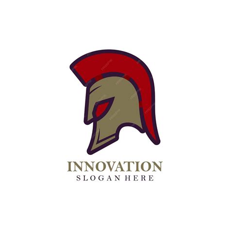 Premium Vector Spartan Helmet Logo Design Template Inspiration Pro Vector