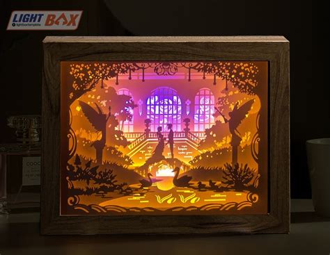 3d paper cut light box template digital svg files wedding ver 2 paper