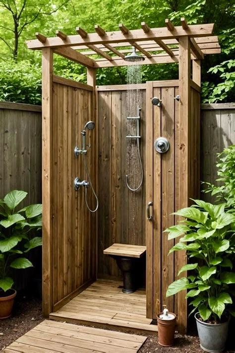 Home 🏡 ხის ღია საშხაპე ლამაზი და დახვეწილი დიზაინით დაამშვენებს თქვენს ეზოს დაჯავშნეთ