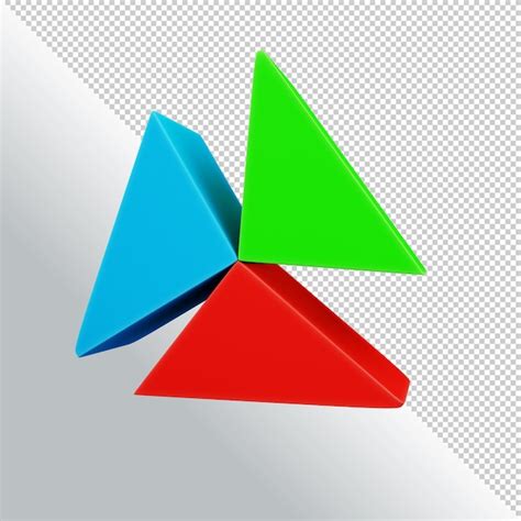 Premium PSD Abstract Geometrical Shape With Cubes Isolated On