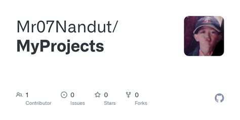 GitHub Mr Nandut MyProjects