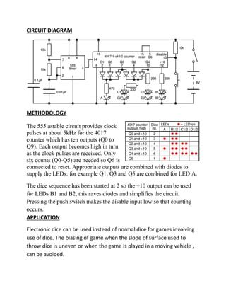 Electronic dice | PDF