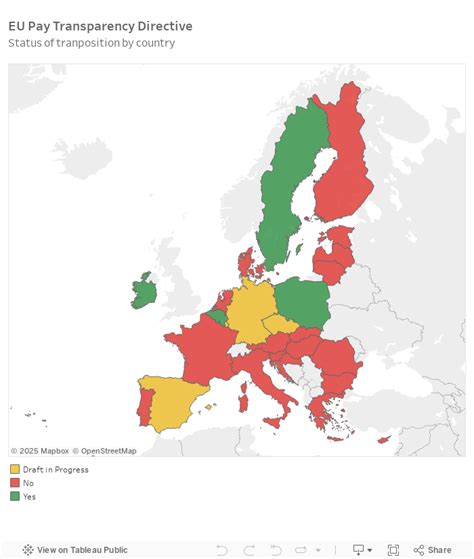 Eu Pay Transparency Directive Transposition Status Tracker