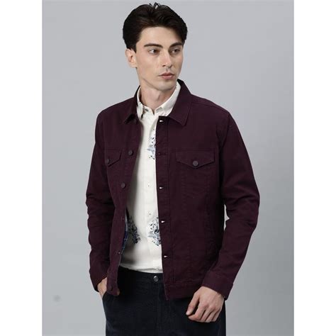 Buy Rare Rabbit Maroon Solid Jackets Online