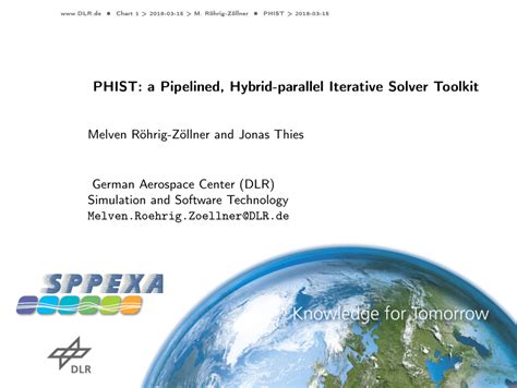 Pdf Phist A Pipelined Hybrid Parallel Iterative Solver Toolkit