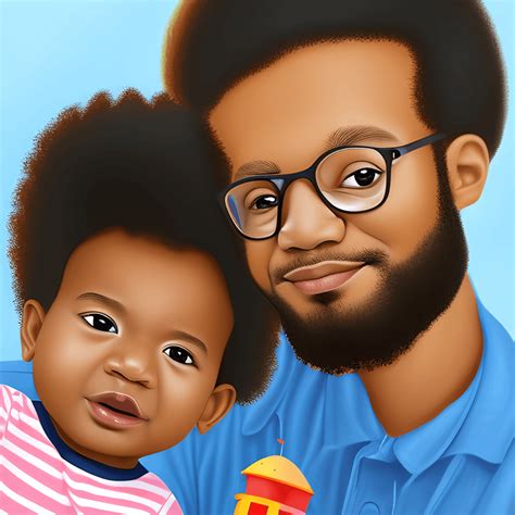 Handsome Dad And Adorable Baby Boy Creative Fabrica