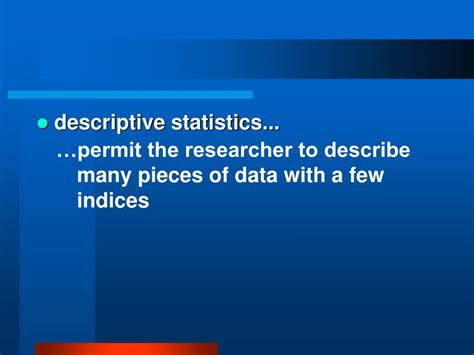 Ppt Educational Research Data Analysis And Interpretation Descriptive Statistics