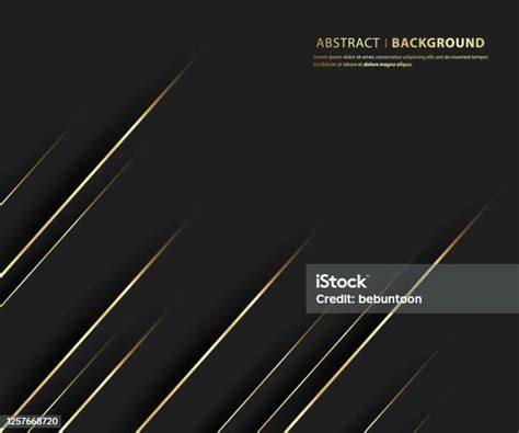 프리미엄 배경 추상적인 럭셔리 패턴 골드 글리터 스트라이프 배경 추상 적인 골드 라인 텍스처 검정 패턴 벡터 그림 1위에 대한