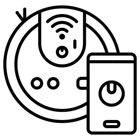 Premium Vector Robot Vaccum Vector Illustration