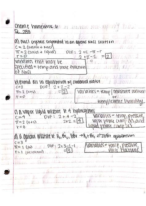 Chem E HW 6 HW 6 Ch E 307 Studocu