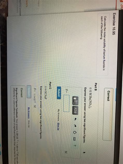 Solved Calculate The Molar Solubility Of Barium Fluoride In Chegg