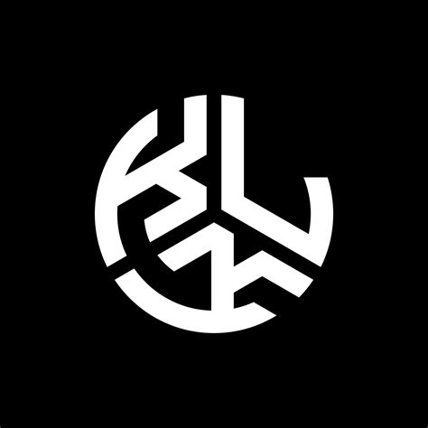 KLK Letter Logo Design On Black Background KLK Creative Initials