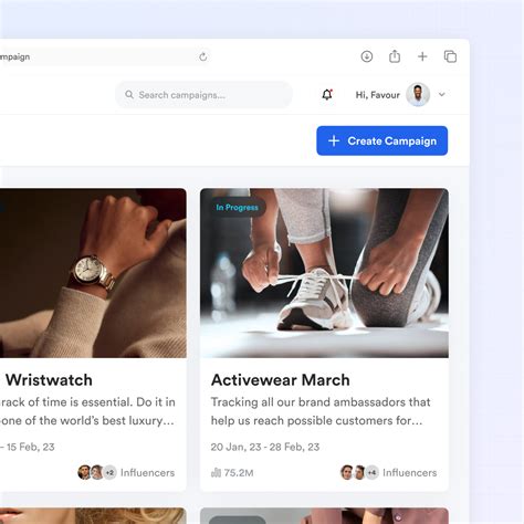 Influencer Dashboard On Behance