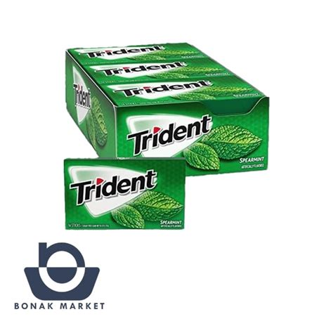 آدامس تریدنت طعم نعنا بسته 12 عددی وزن 410 بنک مارکت