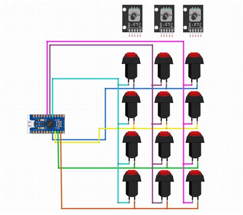 Button Matrix Check And Question About Encoders Programming Arduino