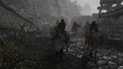 With The Vampire Serana The Dragonborn And His Escort Travel The