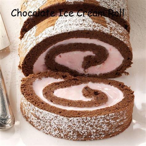 Chocolate Ice Cream Cake Roll Recipe Peppermint Ice Cream