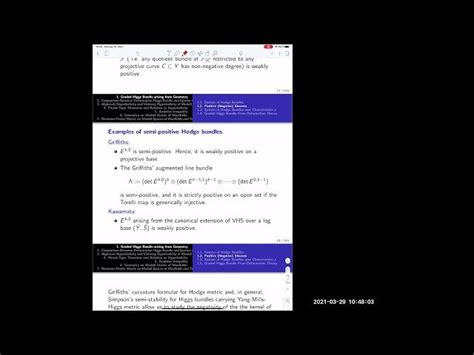 Free Video Hodge Theory Higgs Bundles On Moduli Spaces Of Manifolds And Hyperbolicity I From