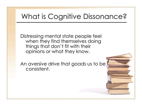 PPT Cognitive Dissonance Theory PowerPoint Presentation Free