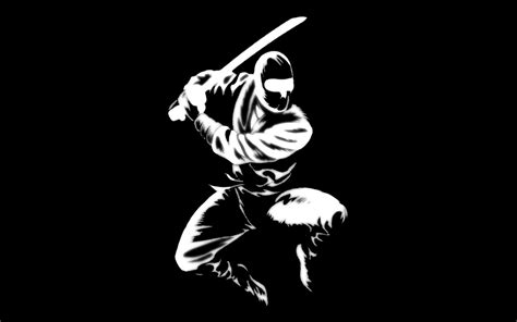 Black And White Ninja Wallpapers Top Free Black And White Ninja Backgrounds Wallpaperaccess