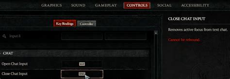 Diablo 4 Close Chat Input Hotkey