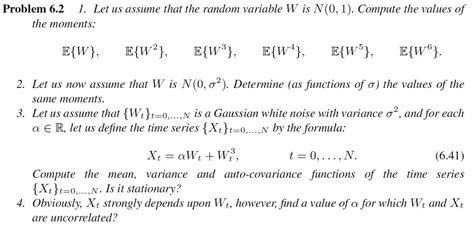 Solved Problem 62 1 Let Us Assume That The Random Variable