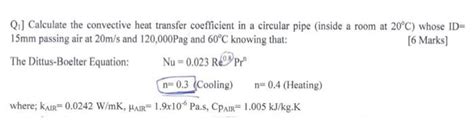 Solved Q1 ] Calculate The Convective Heat Transfer