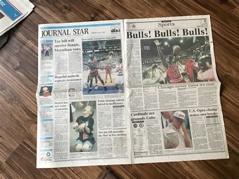 Peoria Il Journal Star Newspaper Dated June 21 1993 Etsy