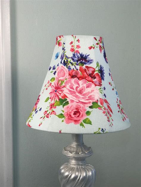 Floral Lamp Shade Shabby Chic Lamp Shade Rose Lamp Shade Eclectic