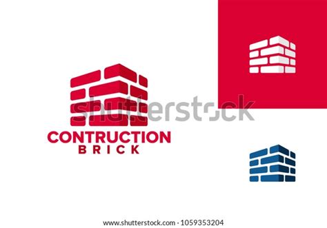 Brick Construction Logo Template Design Vector Stock Vector Royalty
