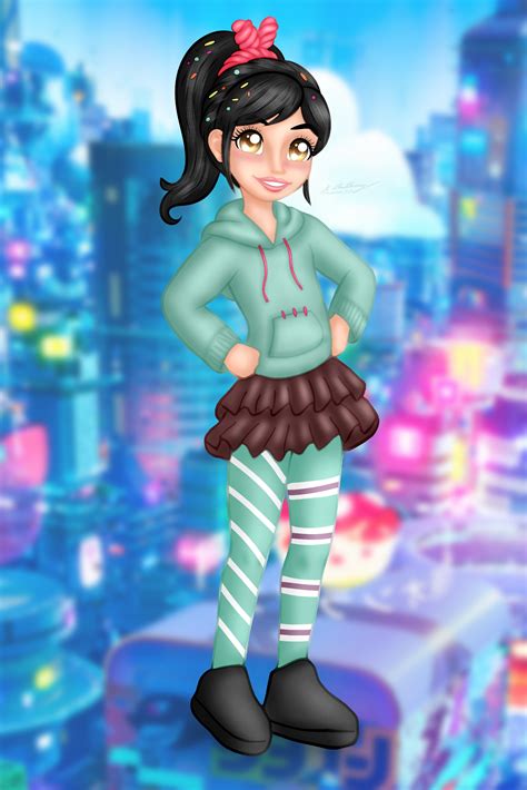 Wreck It Ralph Vanellope Von Schweetz Anime Disneys Take On Animal