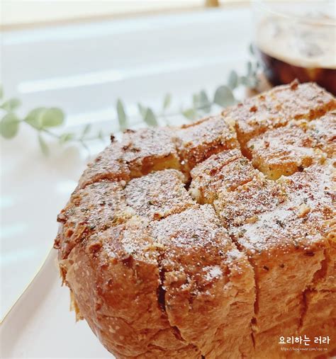 에어프라이어로 허니버터브레드 갈릭식빵 허니버터토스트 만들기