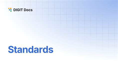 Standards Digit Docs