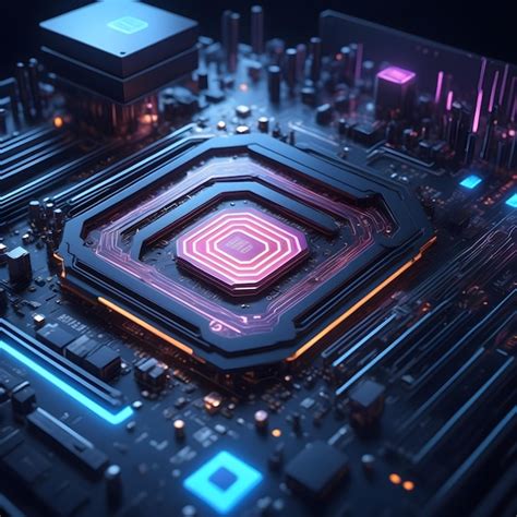 Premium Ai Image Cpu Circuit Motherboard Technology Computer Background