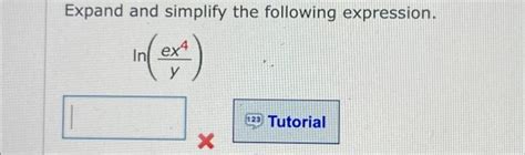 Solved Expand And Simplify The Following Expression In Ext Chegg Com