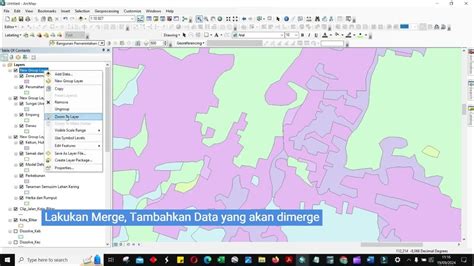 buffer multiple buffer clip merge dan intersect menggunakan arcmap