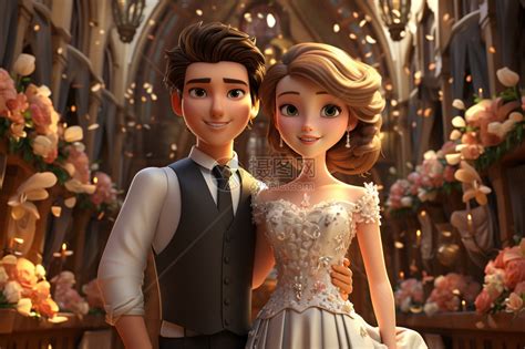 婚礼的3d特写插图插画图片下载 正版图片600462409 摄图网
