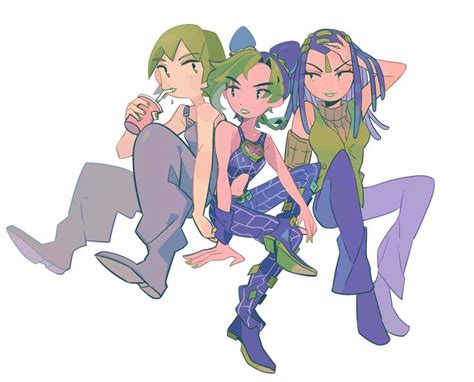 Ff Jolyne And Ermes Jojo Bizzare Adventure Jojos Bizarre Adventure