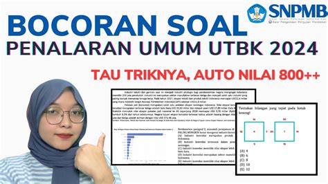 BOCORAN SOAL PENALARAN UMUM UTBK SNBT 2024 TOPIK YANG SERING KELUAR