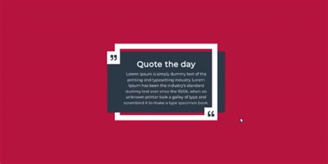 Quote Box Hover Effects