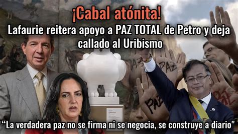 Cabal atónita Lafaurie reitera apoyo a PAZ de Petro y deja callado al