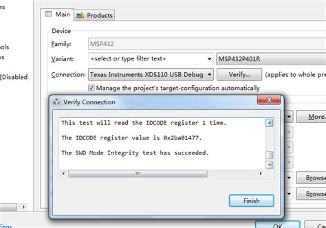 ccs msp432p401r how using my emulator and using the energytrace
