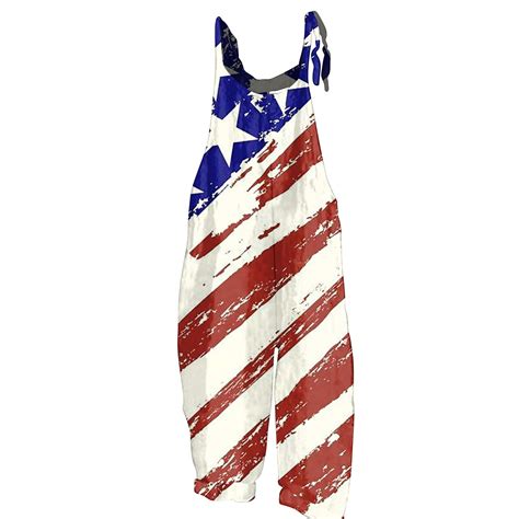 Ehtmsak 4th Of July Dressy Jumpsuits For Women Independence Day