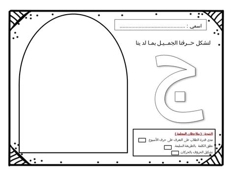 بوربوينت تدريبات لحرف الجيم لتعليم الاطفال بطريقة بسيطة المعلمة أسماء
